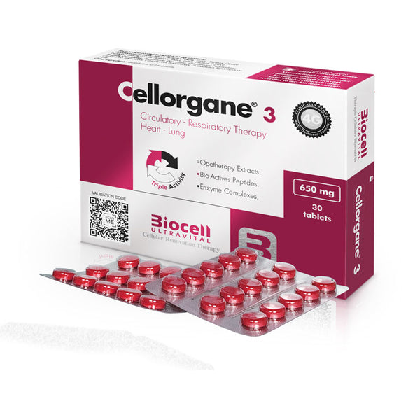 CELLORGANE F3 G4 60 CAPS // TERAPIA RESPIRATORIA Y CIRCULATORIA
